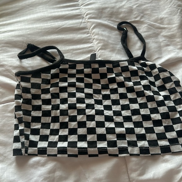 H&M | Tops | Checkers Tank Top | Poshmark